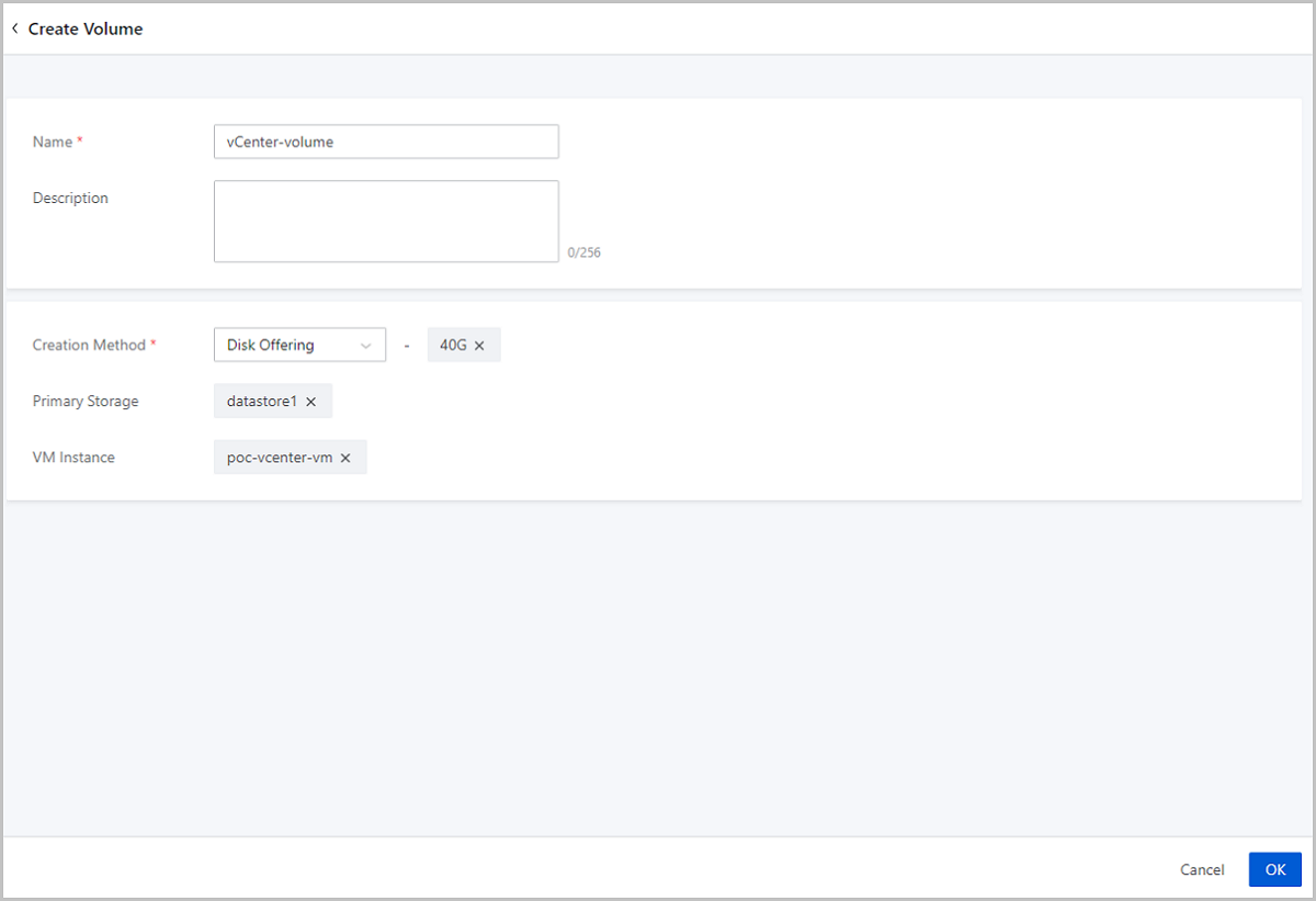 Vcenter Volume Vcenter Management Tutorial Zstack Cloud Advanced Features Zstack Cloud 